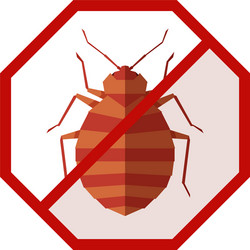 Flat geometric termite Royalty Free Vector Image