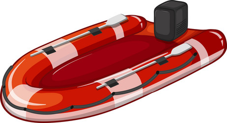Lifeboat isolated on white Royalty Free Vector Image