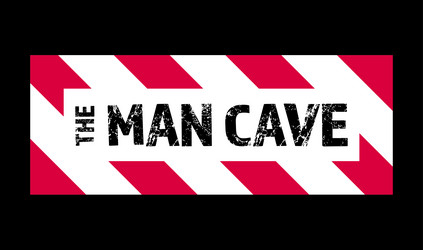 Man cave sign Royalty Free Vector Image - VectorStock