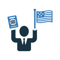 Us citizen icon Royalty Free Vector Image - VectorStock