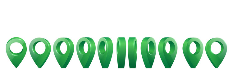 Realistic 3d clover leaves set Royalty Free Vector Image