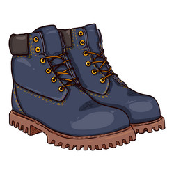 Cartoon work boots Royalty Free Vector Image - VectorStock