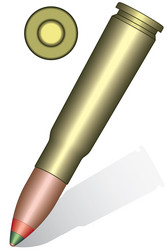 Shotgun cartridge engraving Royalty Free Vector Image