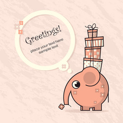 Greeting card Royalty Free Vector Image - VectorStock