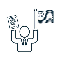 Us citizen icon Royalty Free Vector Image - VectorStock