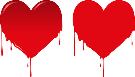 Heart bleeding Royalty Free Vector Image - VectorStock