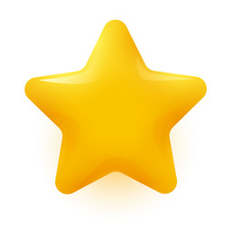 Bethlehem christmas golden star isolated on white Vector Image