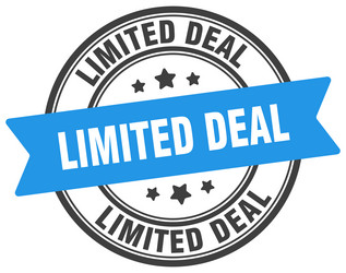 Limited deal stamp label Royalty Free Vector Image