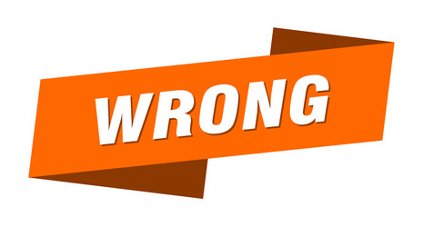 Wrong sticker wrong label Royalty Free Vector Image