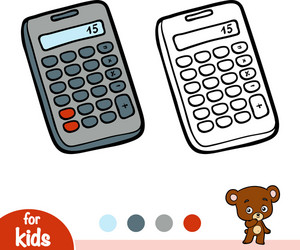 Coloring book computer keyboard Royalty Free Vector Image