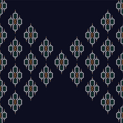 Geometric ethnic texture embroidery triangle on d Vector Image