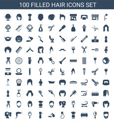 49 hair icons Royalty Free Vector Image - VectorStock