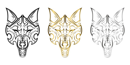 Cool Tribal Wolf Symbols