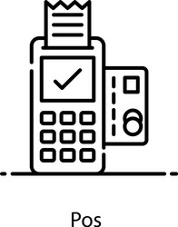 Pos Royalty Free Vector Image - VectorStock