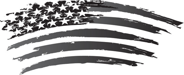 American Flag Grayscale Vector Images (46)