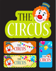 Carnival circus funfair letters Royalty Free Vector Image