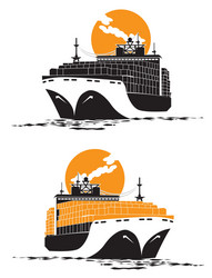 Cargo ship Royalty Free Vector Image - VectorStock