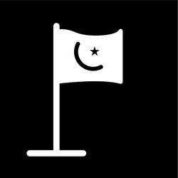 Islamic flag icon Royalty Free Vector Image - VectorStock
