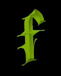 Letter F Gothic Vector Images (over 100)