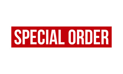 Special order rubber stamp red order Royalty Free Vector