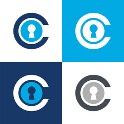 Abc Key and Lock Logotype Vector Images (38)