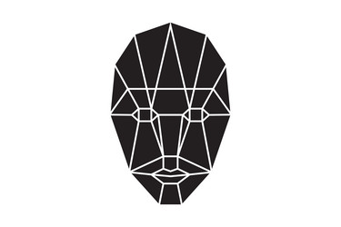 Facial id recognition Royalty Free Vector Image