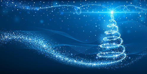 Magic christmas background Royalty Free Vector Image