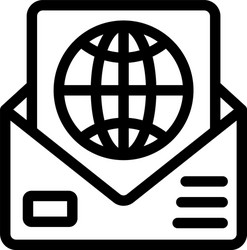 Global mail Royalty Free Vector Image - VectorStock