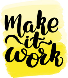 Teamwork makes a dream work Royalty Free Vector Image