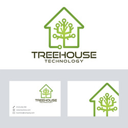 Tree root house logo nature design Royalty Free Vector Image