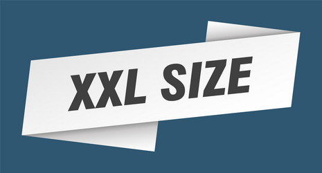 Xxl size sticker xxl size label Royalty Free Vector Image