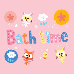 Bath time Royalty Free Vector Image - VectorStock