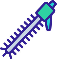 Garden brush cutter icon outline Royalty Free Vector Image