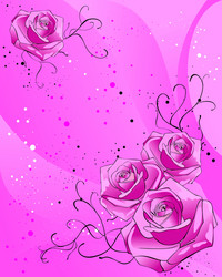 Beautiful violet rose flower background Royalty Free Vector