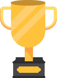 Champion trophy cartoon Royalty Free Vector Image