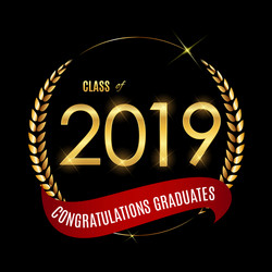 On black graduations Royalty Free Vector Image