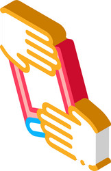 Hand over book doodle icon drawn Royalty Free Vector Image