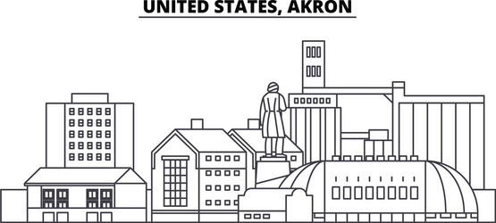Akron Skyline Vector Images (45)