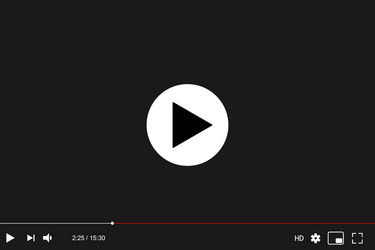 Video player bar template for your design web Vector Image