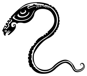 Snake tribal tattoo Royalty Free Vector Image - VectorStock