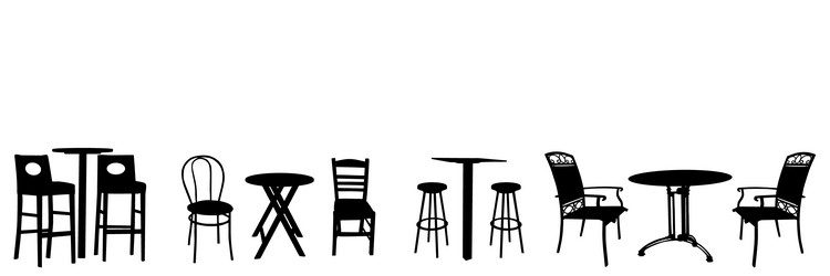 Office desk isometric view silhouette Royalty Free Vector