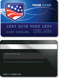 Credit card bank account statement template Vector Image