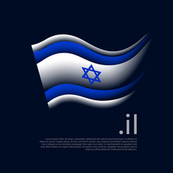 Israel flag stripes colors israeli Royalty Free Vector Image