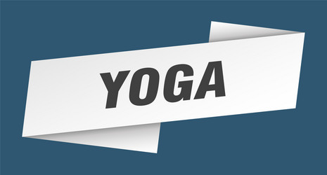 Yoga sticker yoga label Royalty Free Vector Image