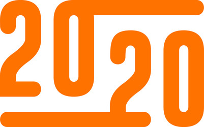 2020 logo design concept template icon symbol Vector Image