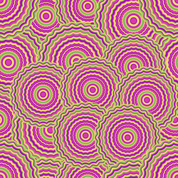 Psychedelic circular optical pattern with trendy Vector Image