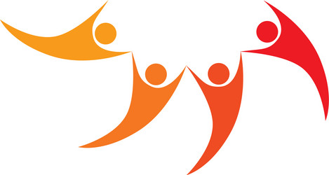 Happy people together icon Royalty Free Vector Image