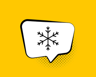 Snow weather forecast icon snowflake sign Vector Image