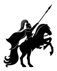 Geronimo on horseback Royalty Free Vector Image