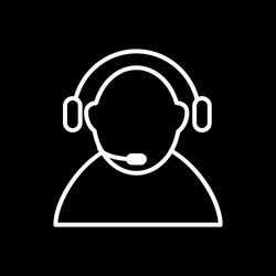 Call center icon manager center Royalty Free Vector Image